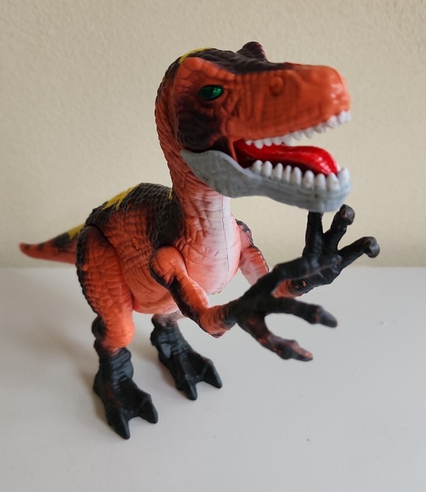 Plastic Tyrannosaurus Rex T-Rex Dinosaur Toy 8" Tall Light Up Eyes ...