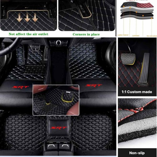 Car Floor Mats Custom For Dodge SRT All Models Waterproof Leather ...