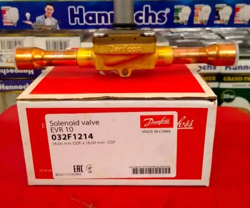 1PC- Danfoss 032L1214 Solenoid valve, EVR 10, Function:NC, Solder,ODF,5 ...