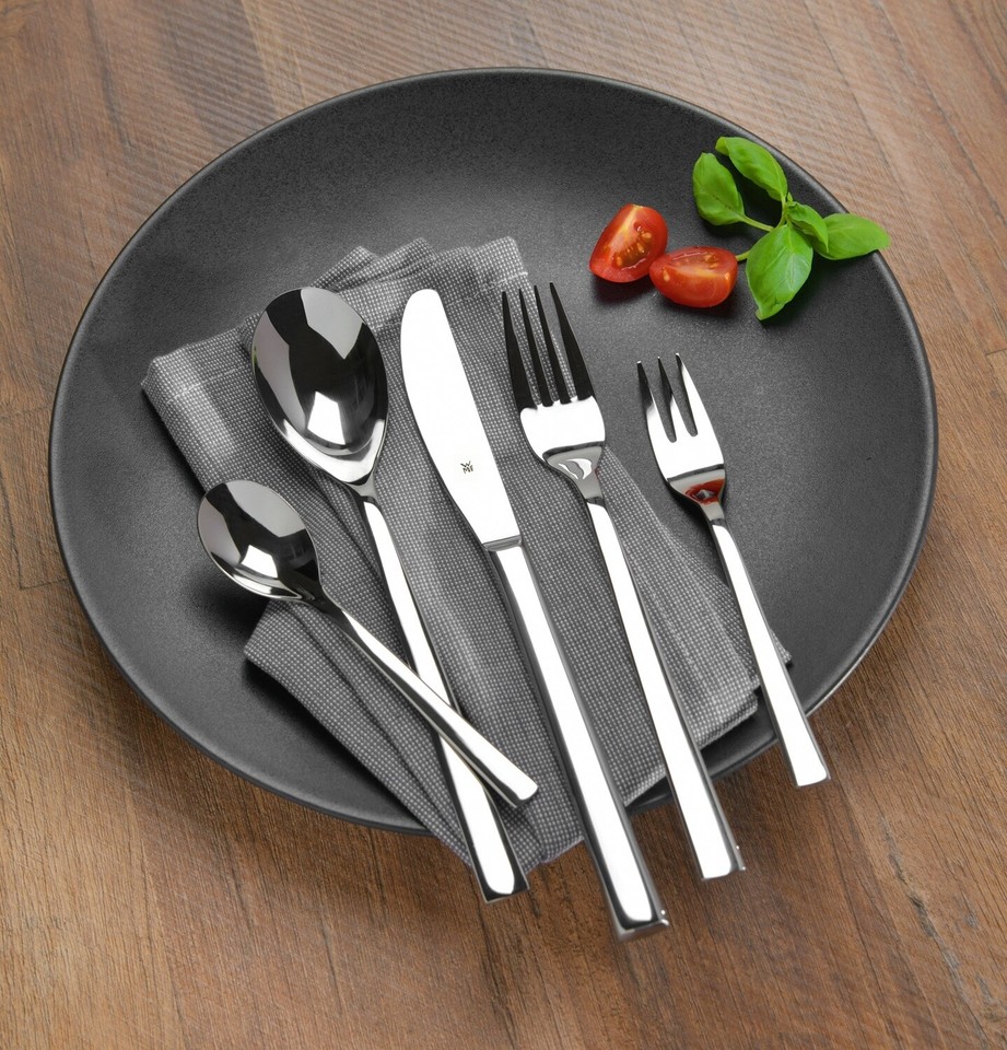 WMF Palermo Besteckset Besteck 30-teilig für 6 Personen Cromargan ...