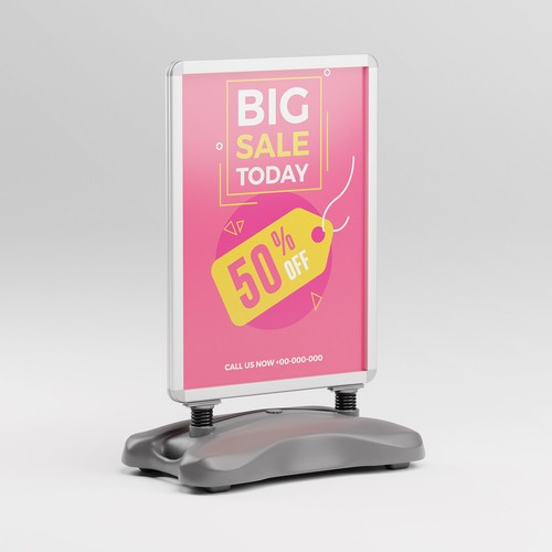 A1 A0 LARGE SPRING DOUBLE SIDED POSTER PAVEMENT FORECOURT SIGN DISPLAY ...