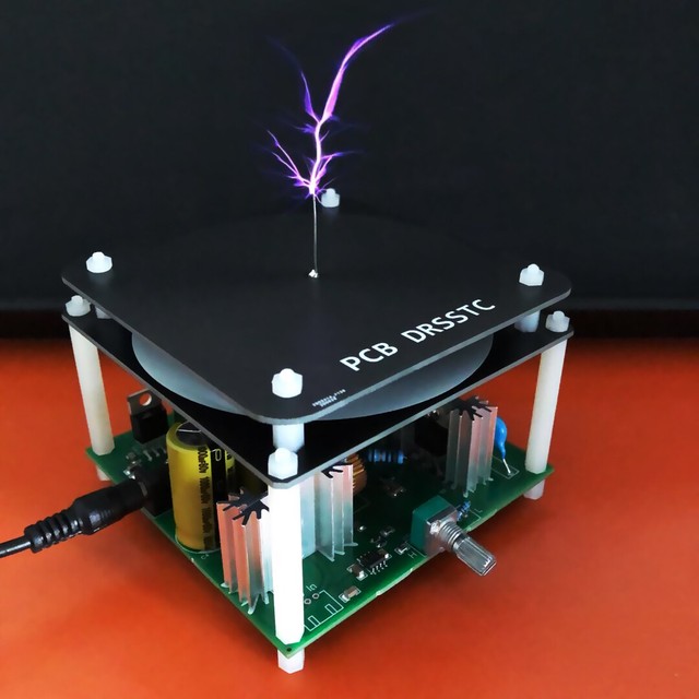 New Small Tesla Coil PCB DRSSTC DC / 24V~36V 5A DIY Experimental ...