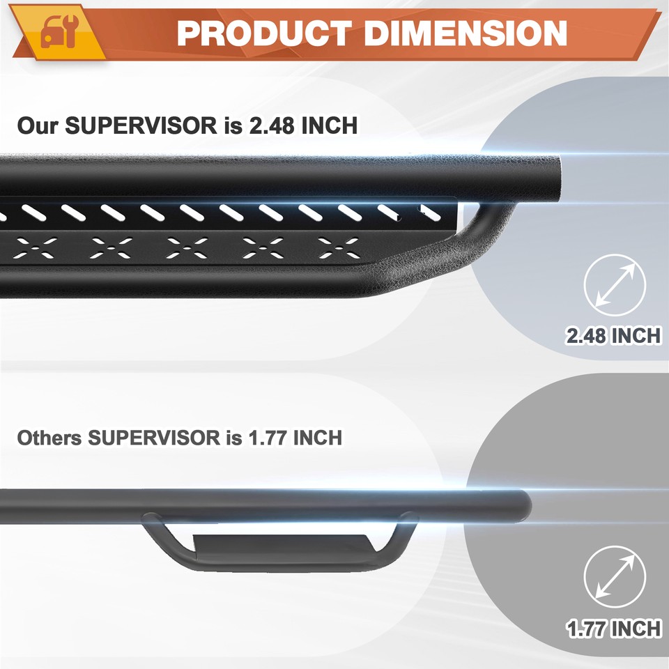 Running Boards For 2007-2014 Toyota FJ Cruiser SUV Steel Nerf Bars ...