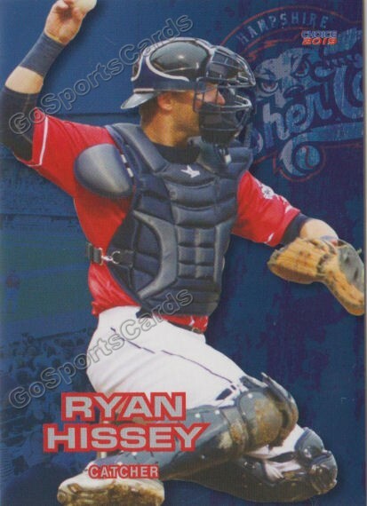 2019 New Hampshire Fisher Cats Ryan Hissey RC Rookie Toronto Blue Jays ...