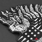 Horns Up Heavy Metal Sign in Wristband Rock Music Embroidered Patch 3.2 ...
