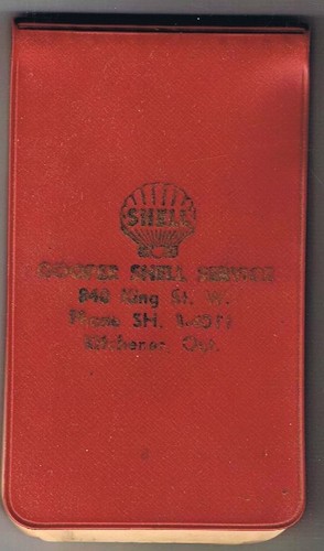 Advertising Notebook Cooper Shell Service Kitchener Ontario | eBay