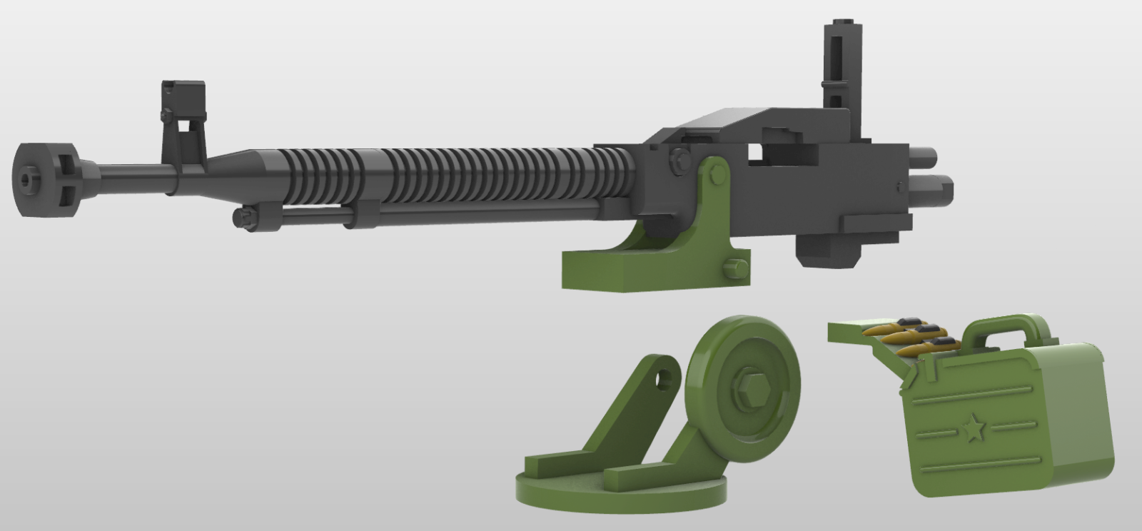 1/24 Battleground DSHKM Dushka Machine Gun - Short Mount | eBay