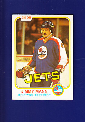 Jimmy Mann 1981-82 O-PEE-CHEE OPC NHL Hockey #372 (EX) Winnipeg Jets | eBay