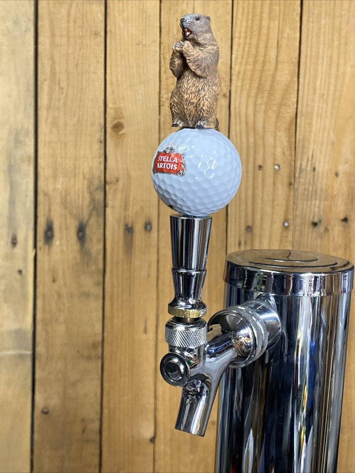 Stella Artois Beer Golf Tap Handle Caddyshack Gopher Draft Keg Short 4. ...