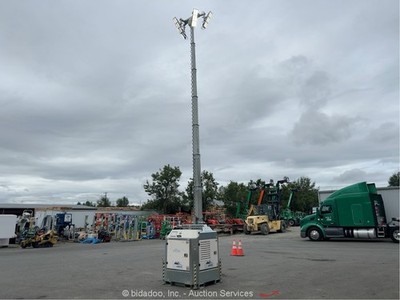 2020 Generac CUBE 2.4kW Stationary Diesel Light Tower Generator Kubota ...