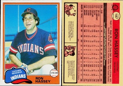 1981 O-Pee-Chee Baseball Card #187 Ron Hassey | eBay