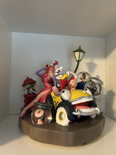 Disney Who Framed Roger Rabbit Snow Globe Music Box Jessica Rabbit | eBay