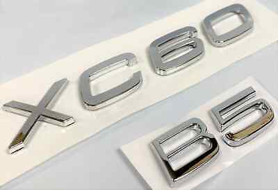 CHROME XC60 + B5 FIT VOLVO XC60 REAR TRUNK NAMEPLATE EMBLEM BADGE ...