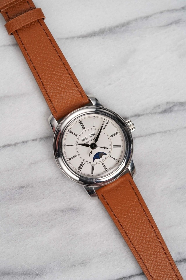 Tiffany & Co 2000s Platinum Triple Calander Automatic 39mm Case | eBay