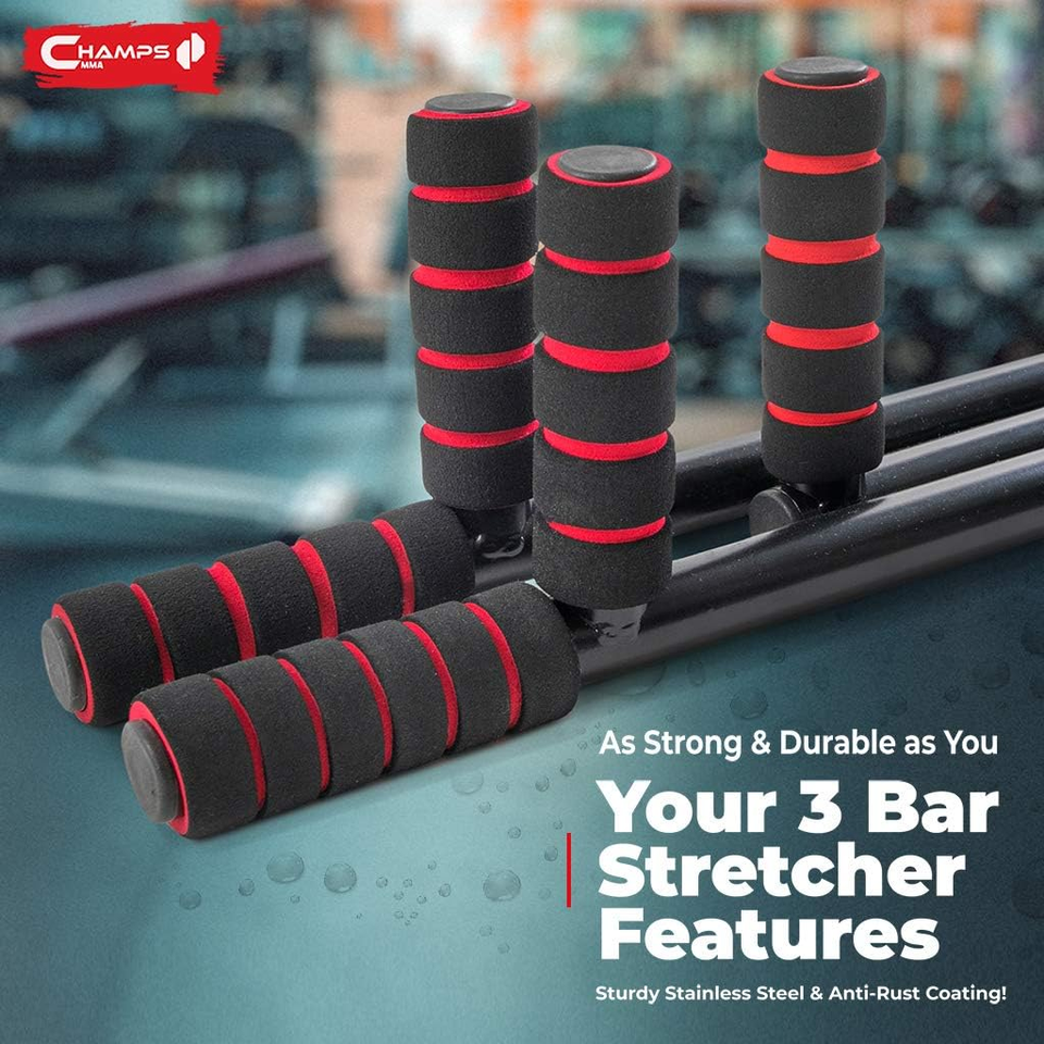 3 Bar Leg Stretcher – Stainless Steel Split Machine MMA Equipment ...