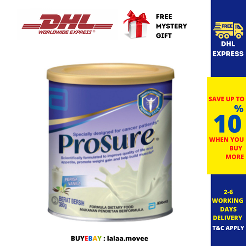 4 X Abbott Pro sure Milk (High Protein, Prebiotic & EPA) 380g FREE DHL ...