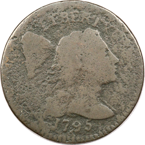 1795 Liberty Cap Large Cent 1C, Very Good VG, Environmental Damage | eBay