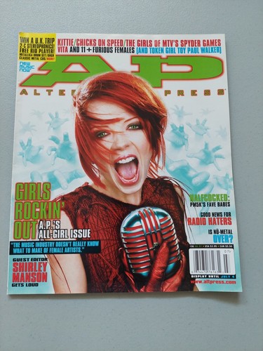 SHIRLEY MANSON ALTERNATIVE PRESS AP MAGAZINE #156 KITTIE PAUL WALKER ...