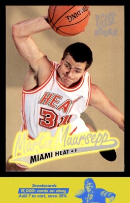 1996 Ultra Martin Muursepp RC #208 Miami Heat | eBay