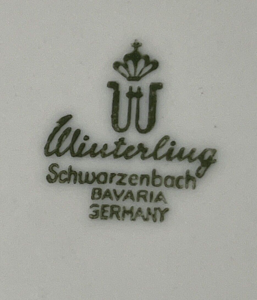 Winterling Schwarzenbach Bavaria Germany 2 ~ Floral Salad Plates VGC | eBay