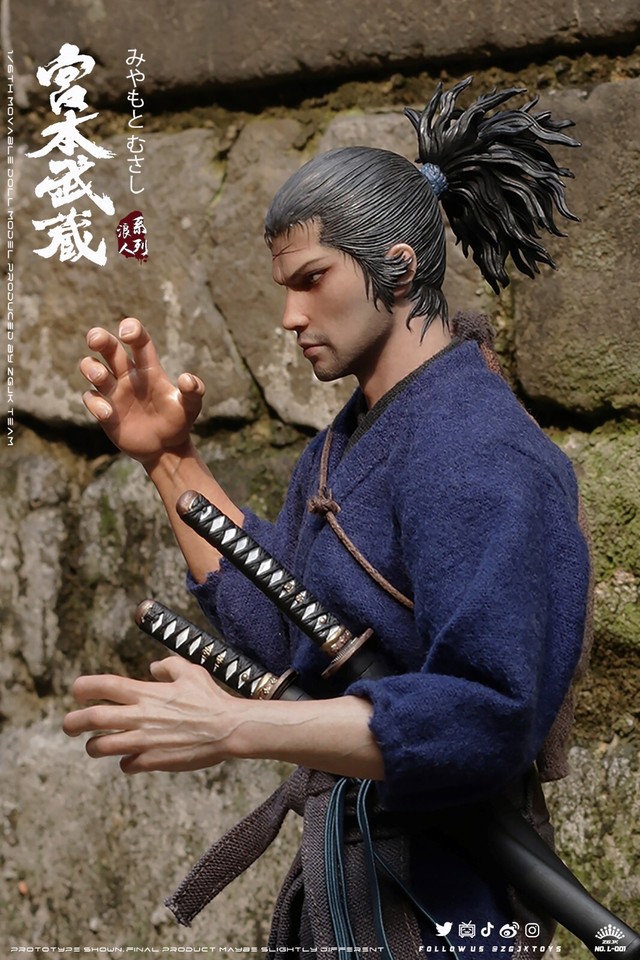ZGJKTOYS L-001 1/6 Samurai Miyamoto Musashi / vaga Action Figure Model ...