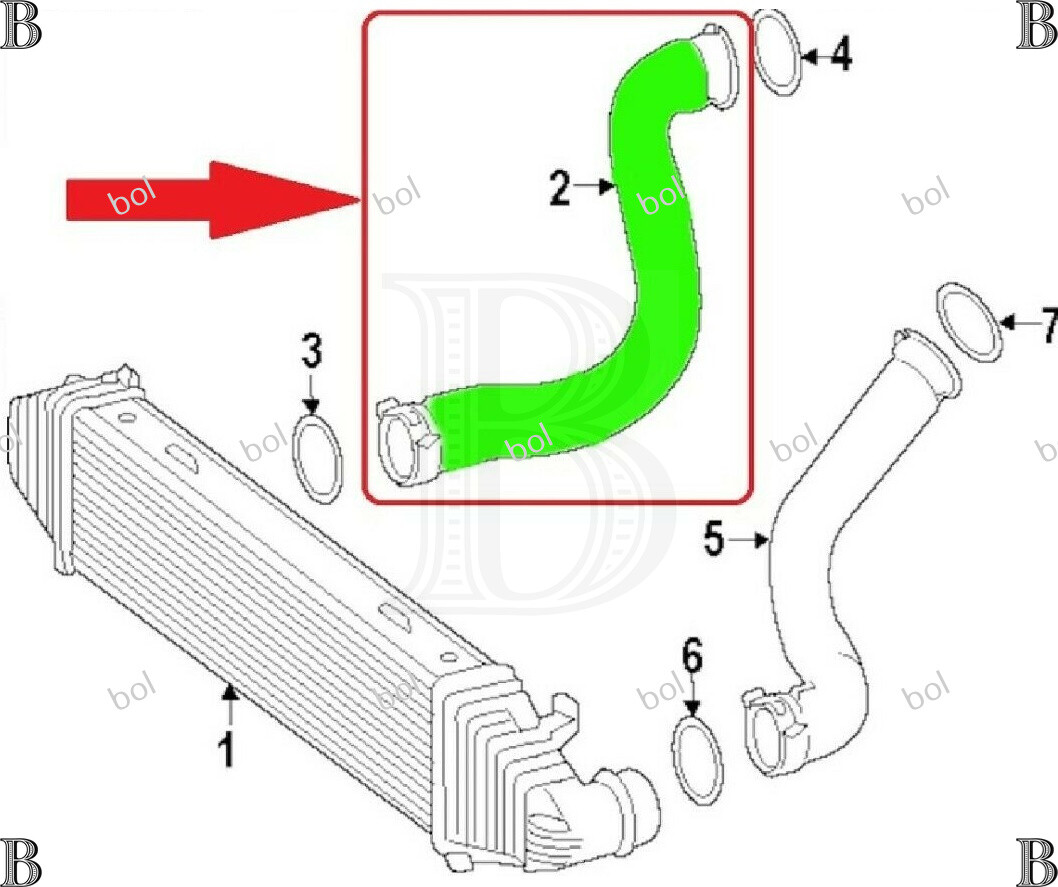 MERCEDES BENZ C180 C250 E180 E250 CGI INTERCOOLER TURBO HOSE PIPE ...