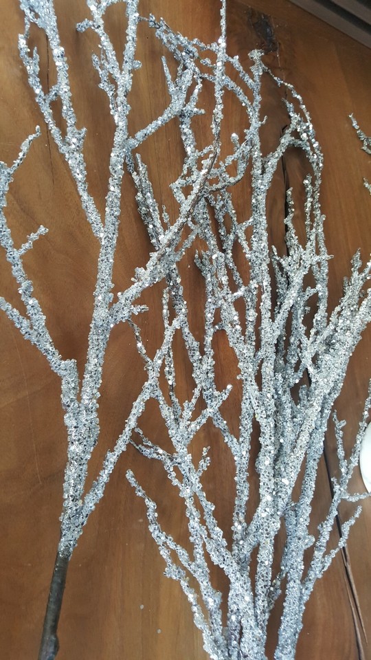 Pottery Barn Artificial Ice Twig Branch - Lot 4- NLA | eBay