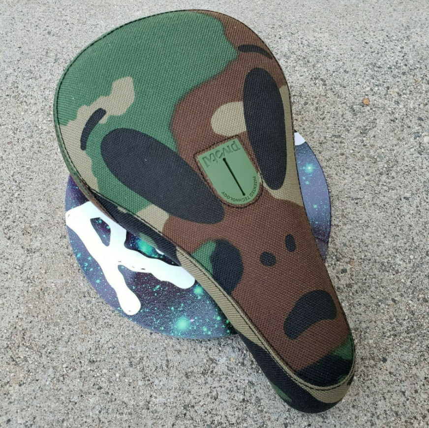 RANT BELIEVE MID PIVOTAL SEAT ALIEN CAMO BMX BIKE BICYCLE SEATS FIT ...