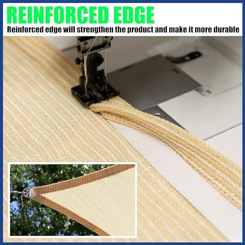 8' x 12' Sun Shade Sail Rectangle Canopy Fabric Cloth Screen 0 8' x 1 2 ...