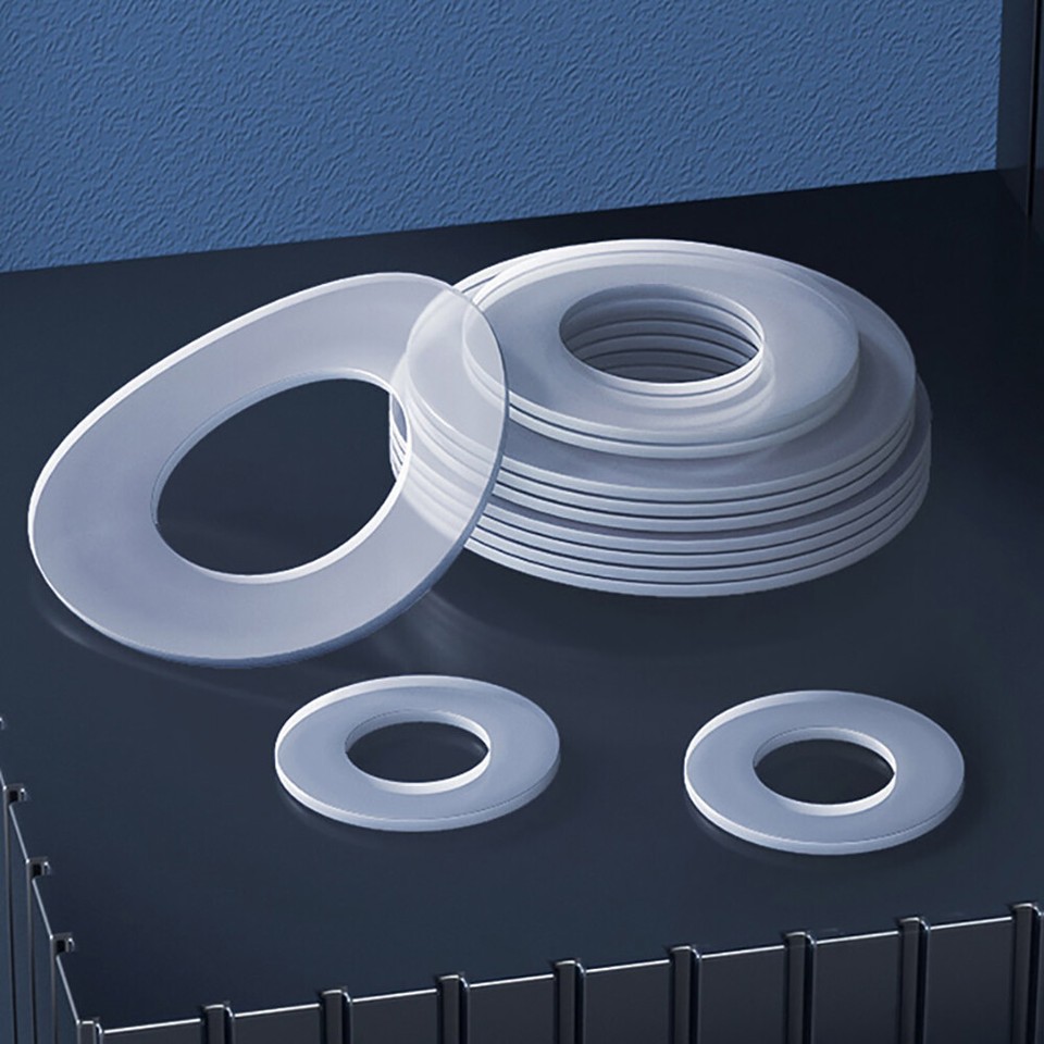 M3 - M20 Nylon Plastic Flat Washers Insulating Washer Rubber Round ...