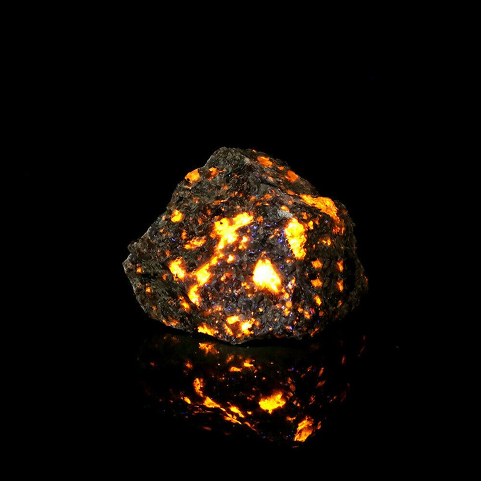 Natural 200g Rough Yooperlite Flame Fire Stones Mineral Specimen 99.99% ...