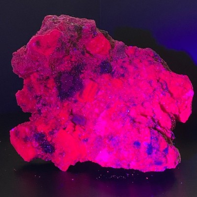 1425g Natural Red Corundum Ruby Crystal Rough Specimen Glow Under UV ...