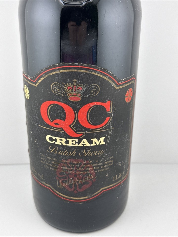 Vintage QC Cream British Sherry 1 Litre 15% – Large Format – c. 1980s ...