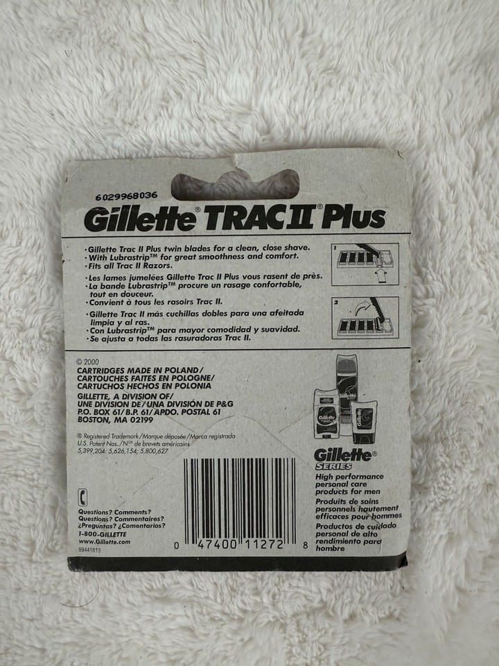 Gillette Trac 2 Plus Lubrastrip 10 Cartridges | eBay