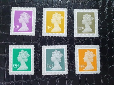 GB - 2019 MACHIN DEFINITIVE SET £1.35 to £3.60 MINT MNH 6 STAMPS ...