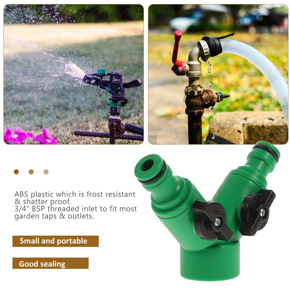 2 -way Pipe Connector Male Female Connectors Water Hose Garden Tap | eBay