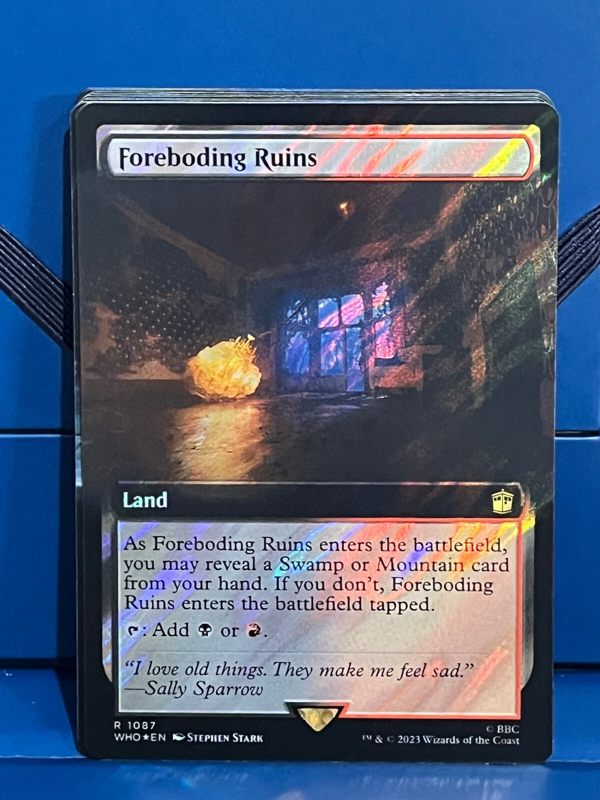 MTG Dr. Who Foreboding Ruins Extended Art Surge Foil Rare NM/M WHO | eBay