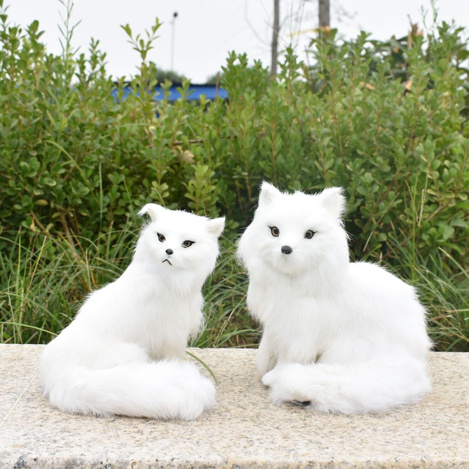 Nine-tailed Fox Plush toy Simulated Animal Stuffed Toy Model Decor Gift ...