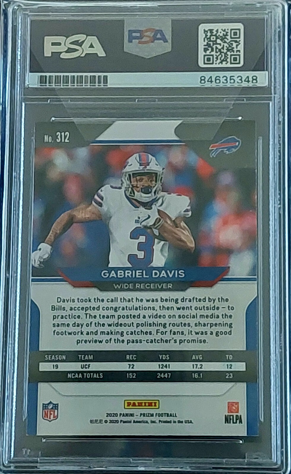 2020 Panini Prizm - Rookie Silver Prizm #312 Gabriel Davis (RC) for ...