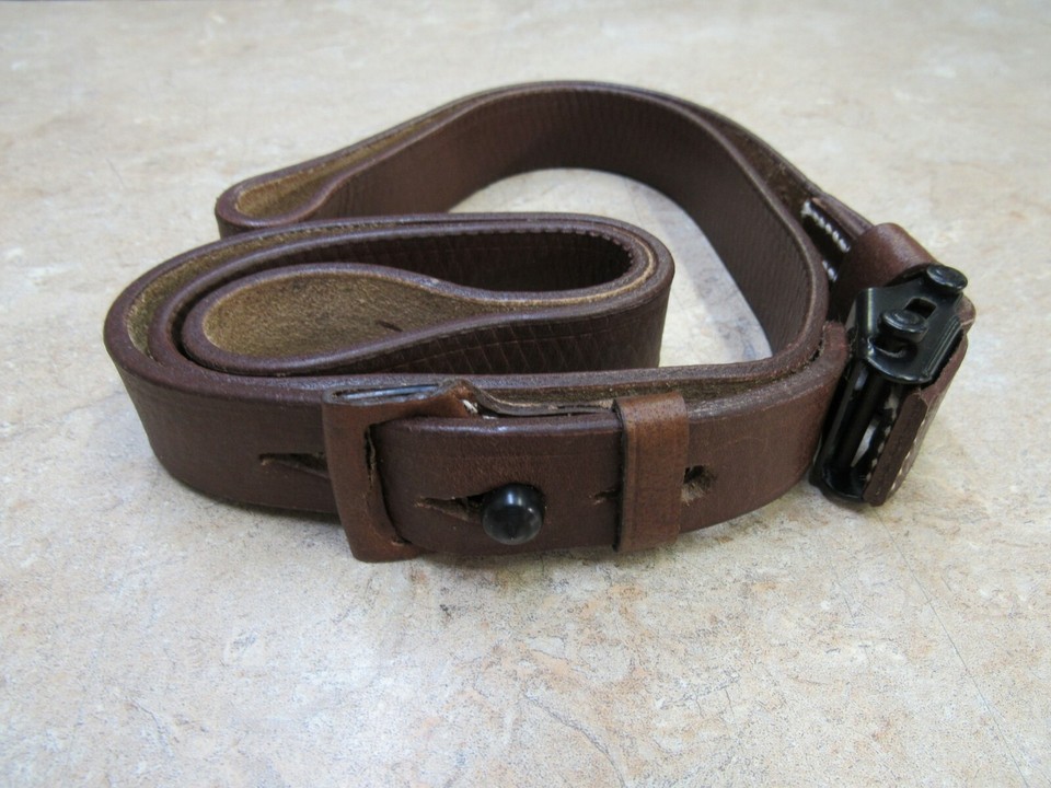 WW2 German K98 Mauser Leather Sling Maker Code & Date Stamp Yugo M48 ...