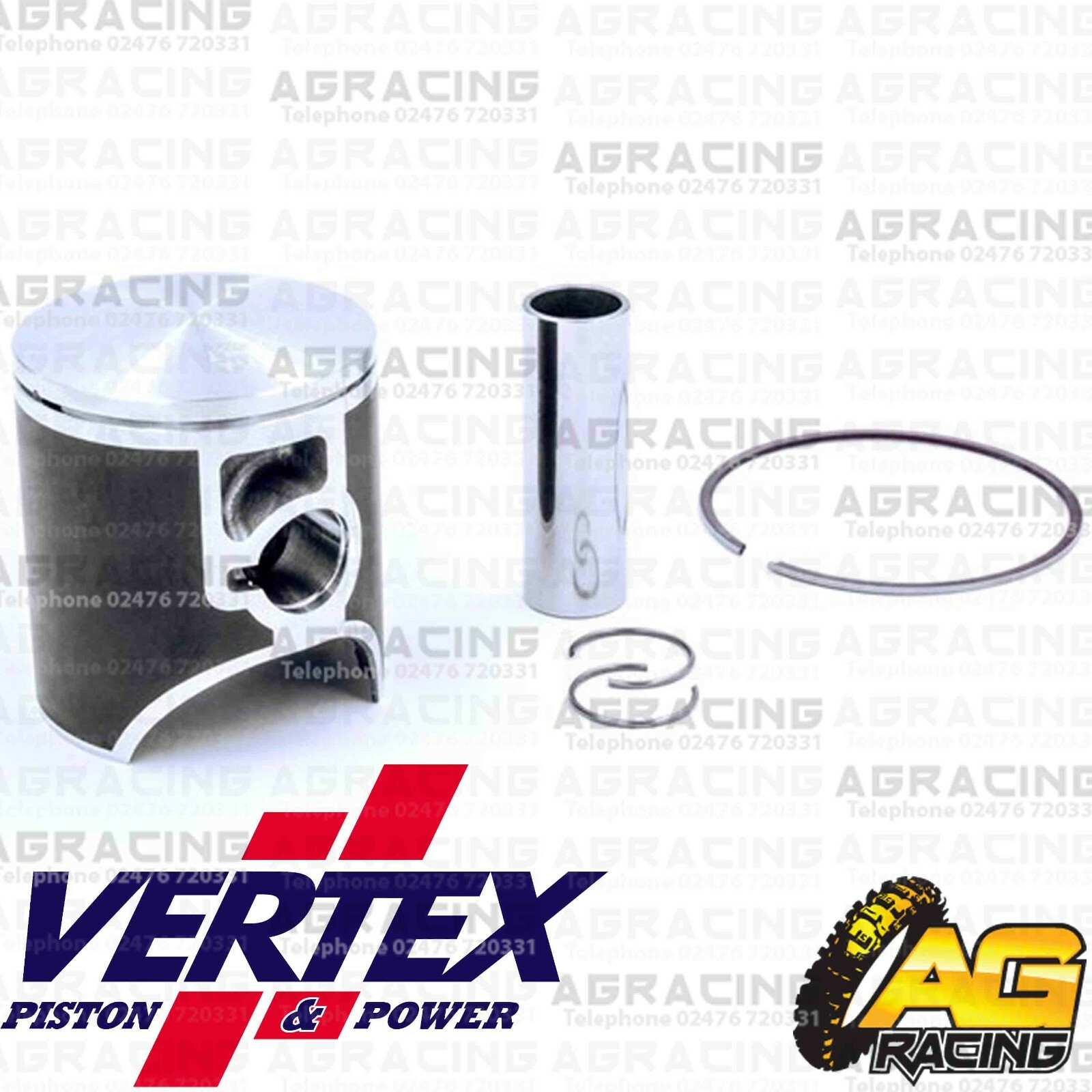 Vertex Cast 66.35mm Piston Kit For KTM EXC 250 TPI 2018-2020 Husaberg ...
