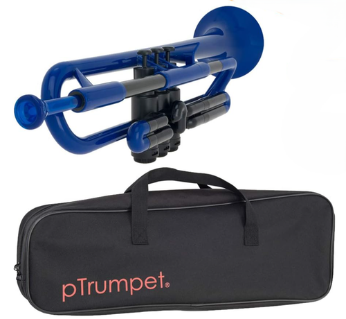 pInstruments Plastic Wind Instrument Trumpet pTrumpet Blue Bb Tone ...