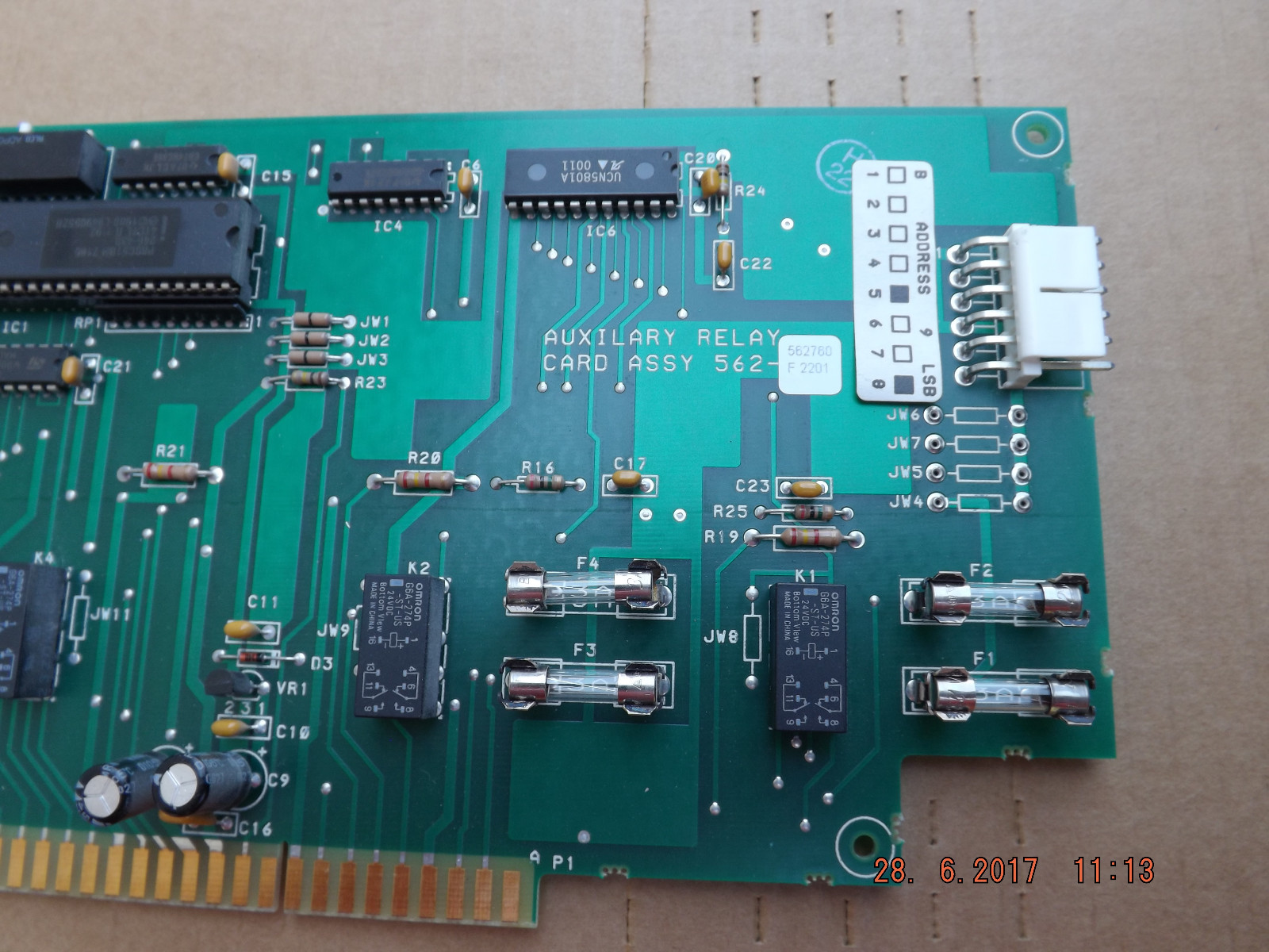 Simplex 562-760 Rev C 0562760c Fire Alarm Auxilary Relay 2 Amp Card ...