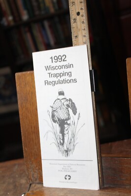 Vintage Hunting Brochure Wisconsin 1992 Trapping Regulations | eBay