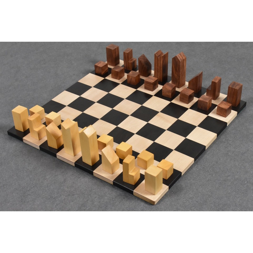 Repro 1966 Lanier Graham Chess pieces Only Absract set - Golden ...