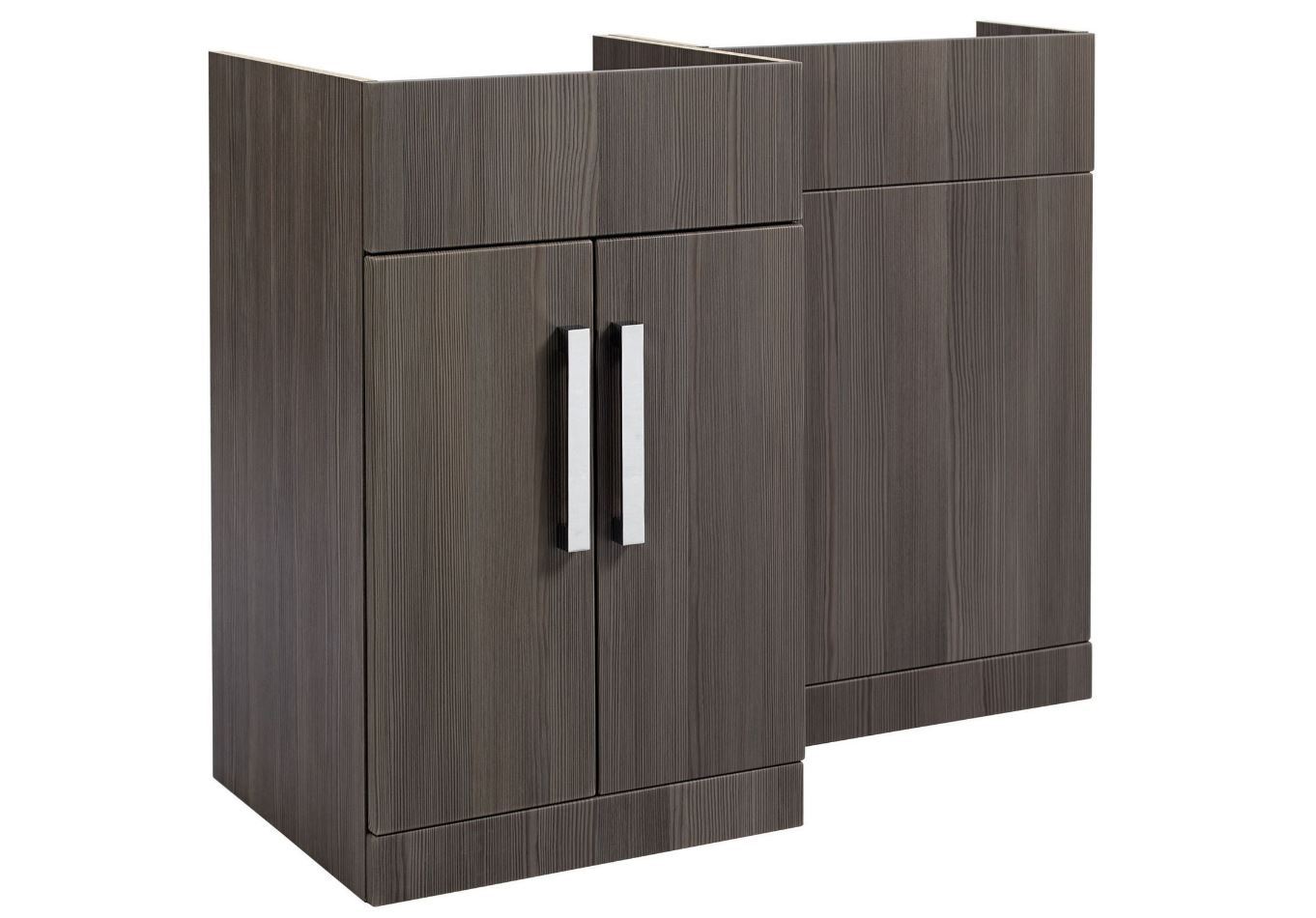 Bathroom Bodega Grey LH RH Vanity Toilet Unit Pack 1100MM Furniture Run ...