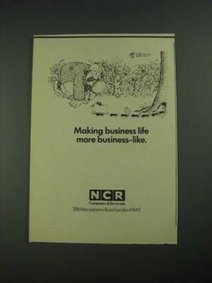 1977 NCR Computers & Terminals Ad - More Business-Like | eBay