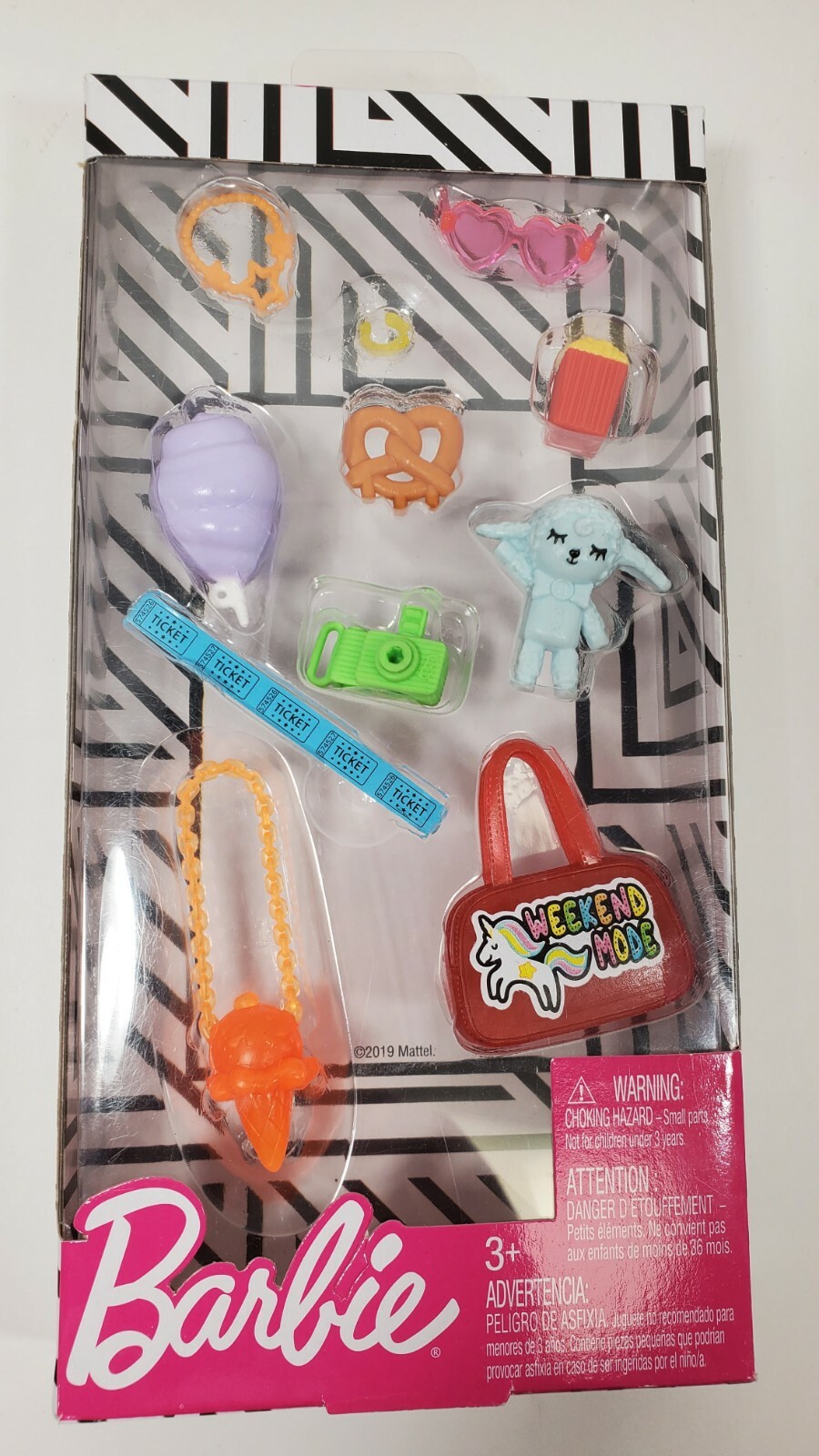 Lot Four NEW Mattel Barbie Accessories Fashion Pack Park, Beach, Movie ...