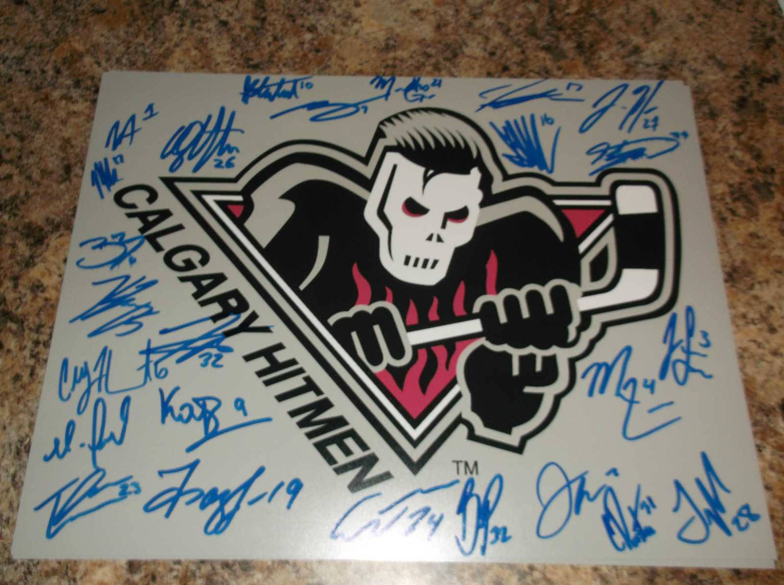 2015-16 CALGARY HITMEN WHL SIGNED 11 X 14 MATTE LOGO PHOTO (1) | eBay
