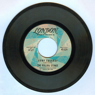 Philippines THE ROLLING STONES Ruby Tuesday ROCK 45 rpm Vinyl Record | eBay
